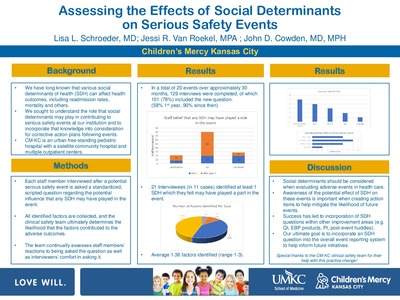 "Assessing the Effects of Social Determinants on Serious Safety Events ...